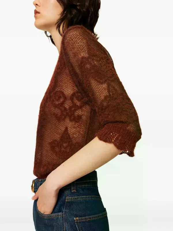 TWINSET Jacquard Alpaca Blend Jumper