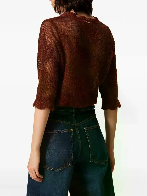 TWINSET Jacquard Alpaca Blend Jumper