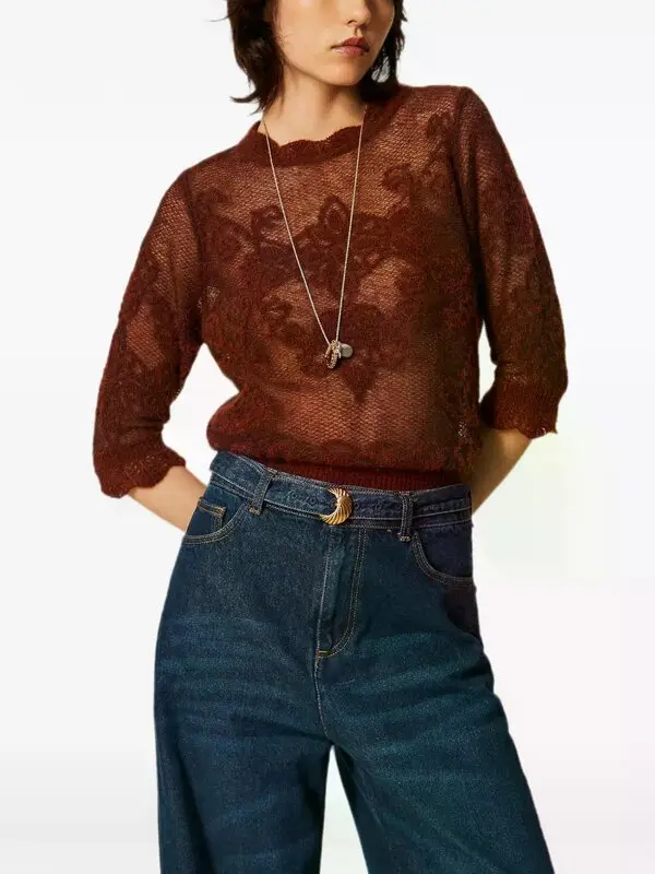 TWINSET Jacquard Alpaca Blend Jumper