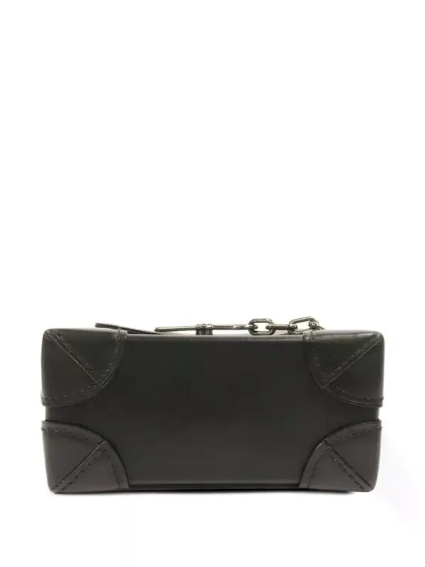 LOUIS VUITTON Nano Steamer Monogram Eclipse Shoulder Bag - Black