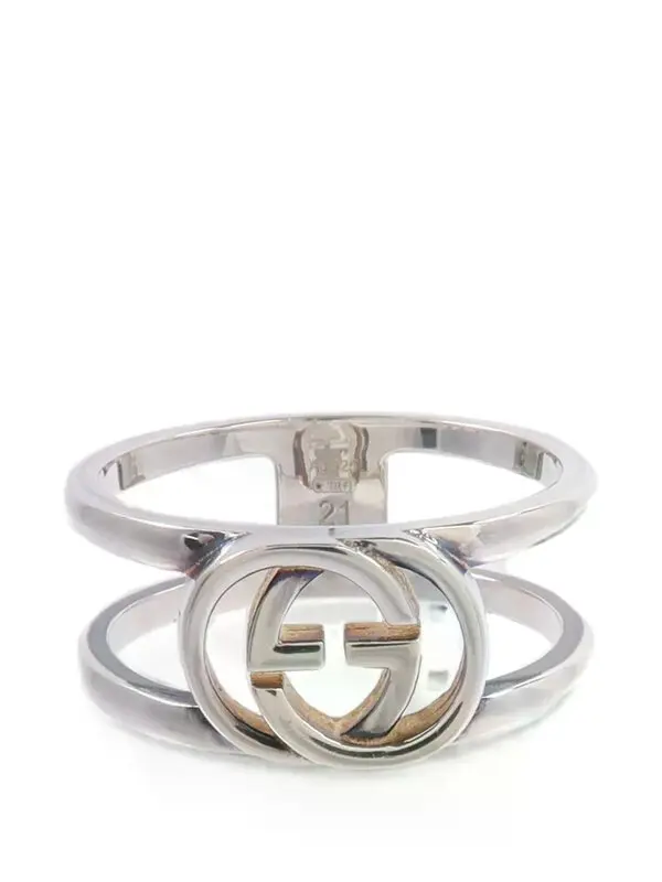 Gucci Interlocking G Open Ring - Silver