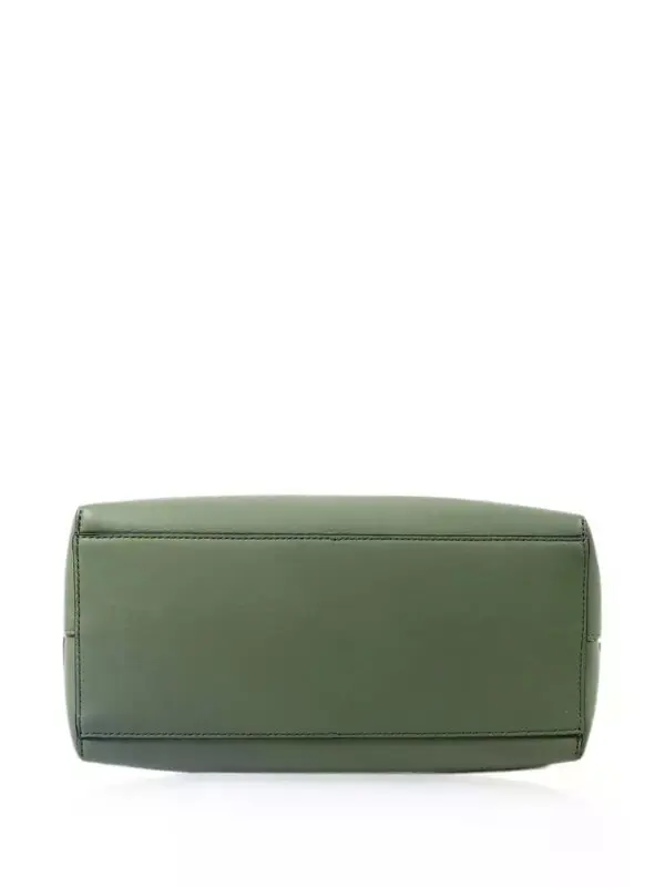Loewe Anagram Leather Tote Bag - Green