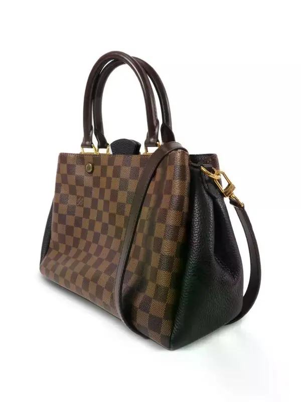 LOUIS VUITTON Brittany Damier Tote Bag - Brown