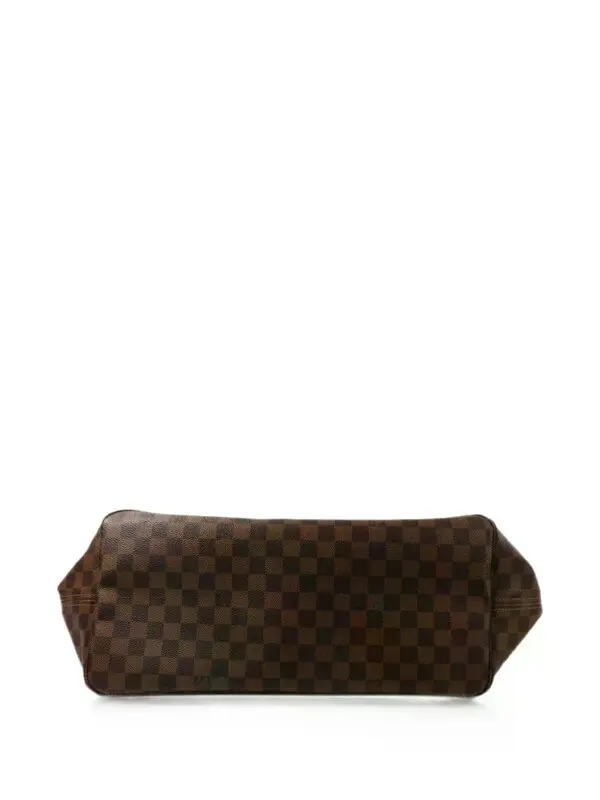 LOUIS VUITTON Damier Canvas Neverfull Gm Tote Bag - Brown