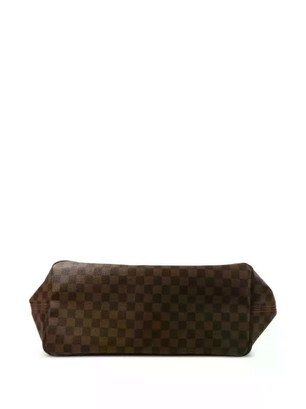 LOUIS VUITTON Damier Canvas Neverfull Gm Tote Bag - Brown