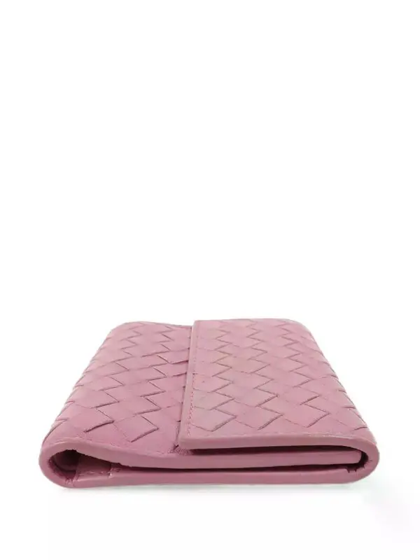 Bottega Veneta Intrecciato Wallet - Pink