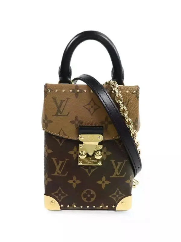 LOUIS VUITTON Monogram Reverse Camera Box Cross Body Bag - Brown