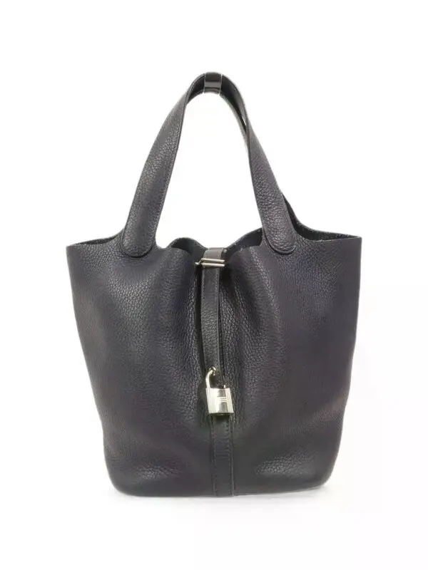 Hermès Mm Picotin Lock Tote Bag - Blue