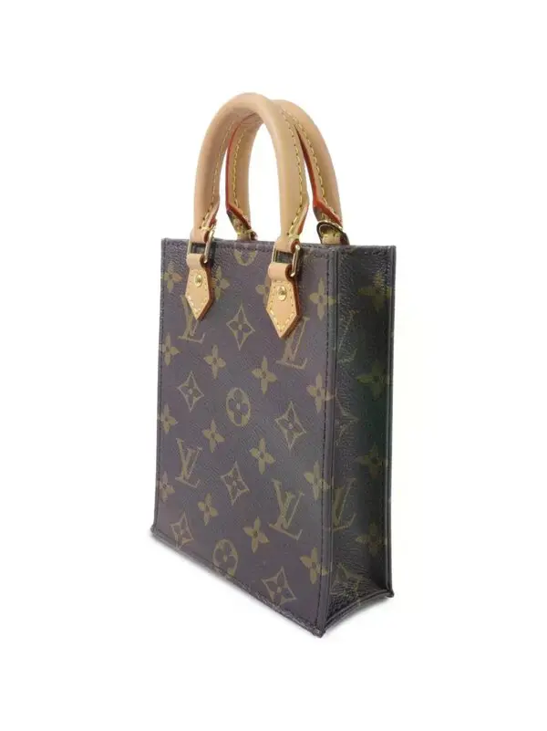 LOUIS VUITTON Petit Sac Plat Monogram Tote Bag