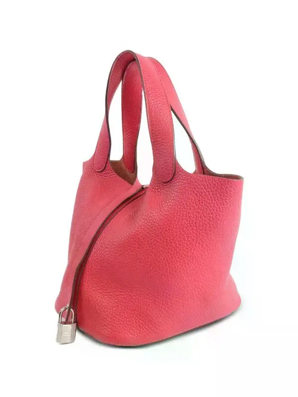 Hermès 2019 Picotin Pm Leather Bucket Bag - Pink