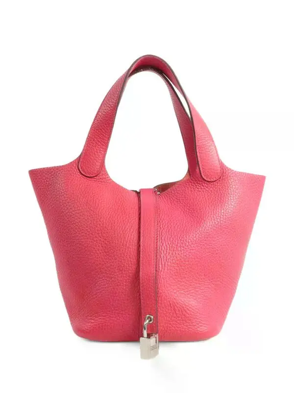 Hermès 2019 Picotin Pm Leather Bucket Bag - Pink