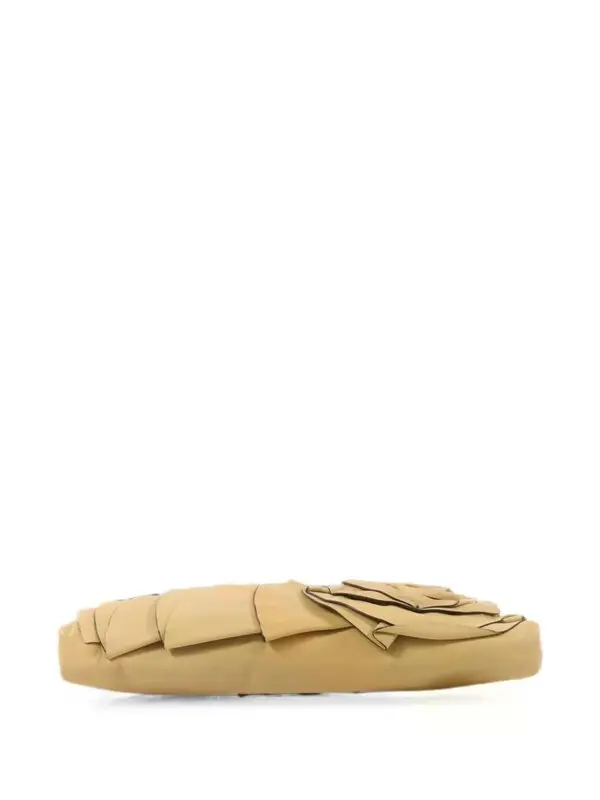 Valentino Garavani Rose-detail Leather Clutch Bag
