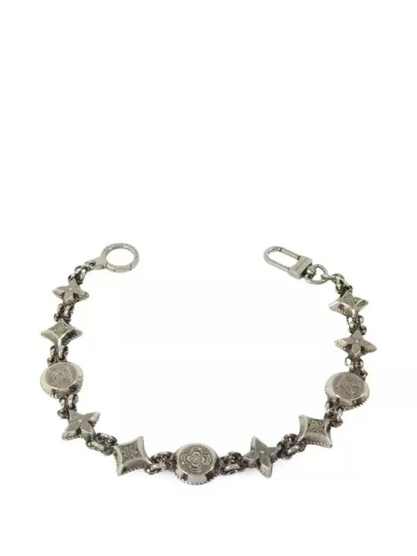 LOUIS VUITTON Monogram Chain Bag Charm - Silver