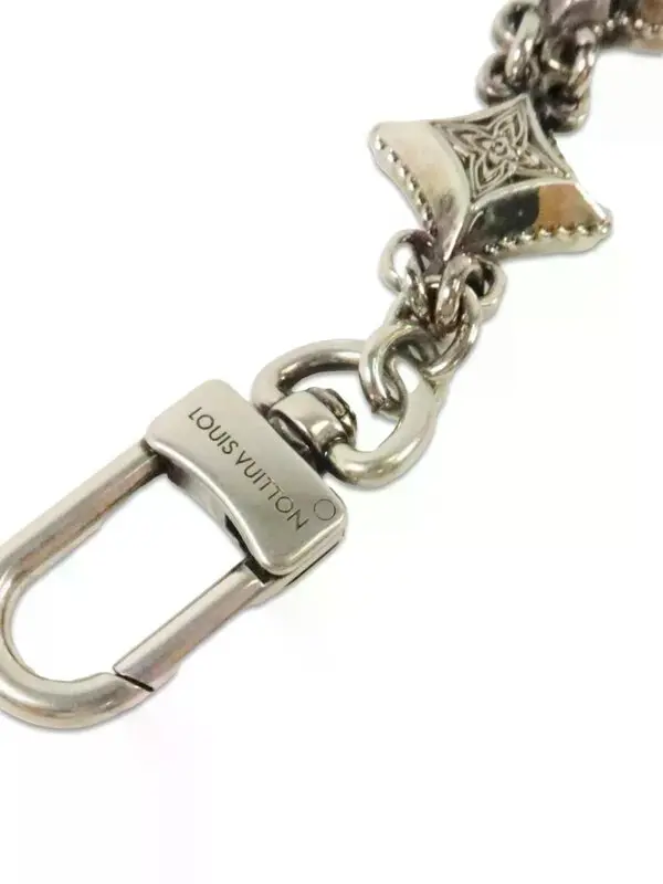 LOUIS VUITTON Monogram Chain Bag Charm - Silver