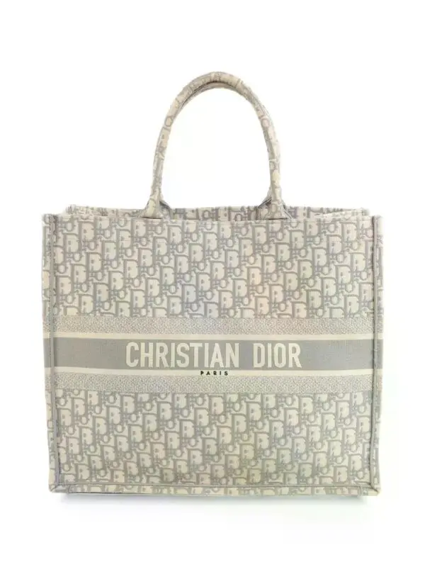 Dior Large Book Tote Oblique Tote Bag