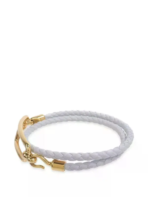 Hermès Roulis Double Tour Bracelet In Blue Vaux Swift Leather