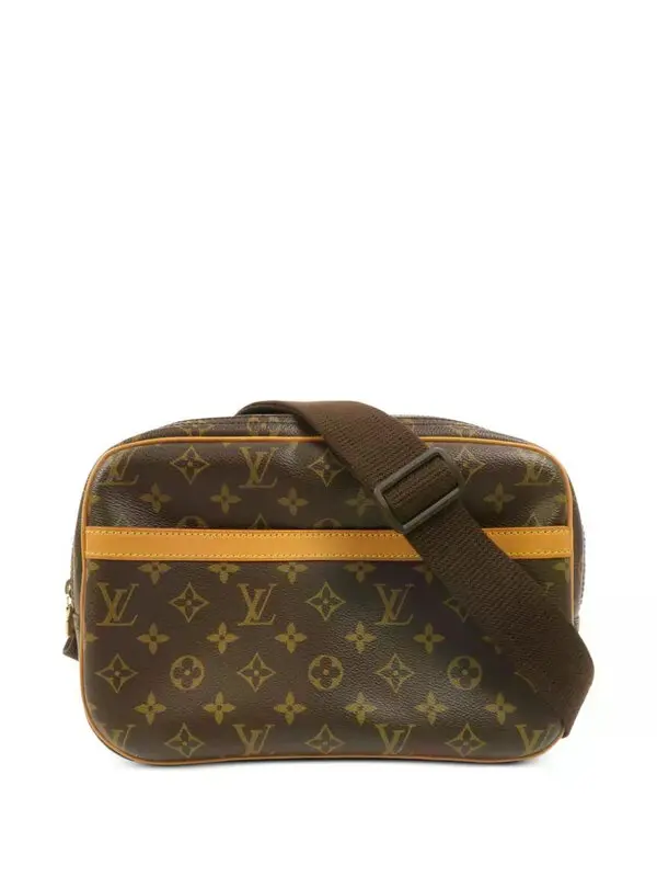 LOUIS VUITTON Monogram Reporter Pm Shoulder Bag - Brown
