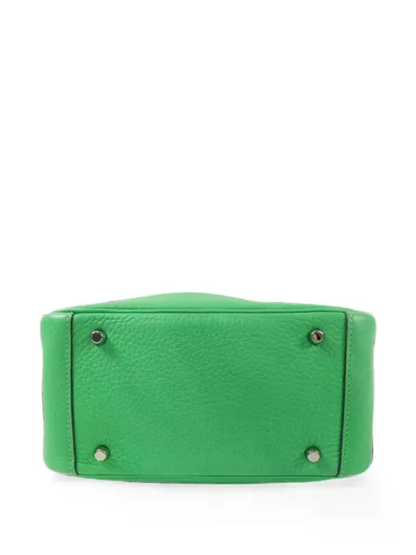 Hermès 2023 Mini Lindy Two-way Tote Bag - Green