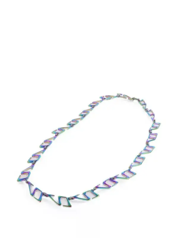LOUIS VUITTON Iridescent Links Cable Chain Necklace - Blue