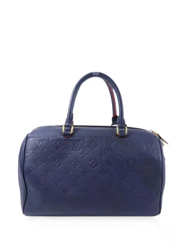 LOUIS VUITTON Speedy Bandoulière Tote Bag - Blue