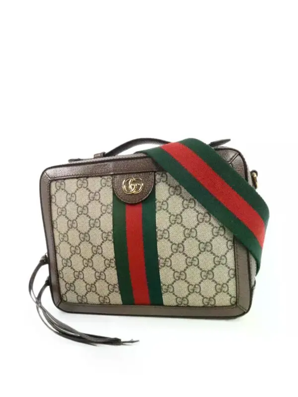 Gucci Ophidia Gg Canvas Cross Body Bag - Neutrals