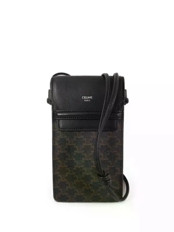 Celine Triomphe Canvas Mini Shoulder Bag - Brown