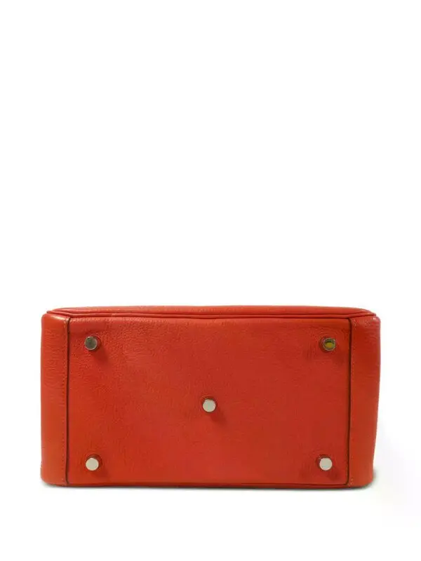 Hermès 26 Lindy Leather Tote Bag - Red