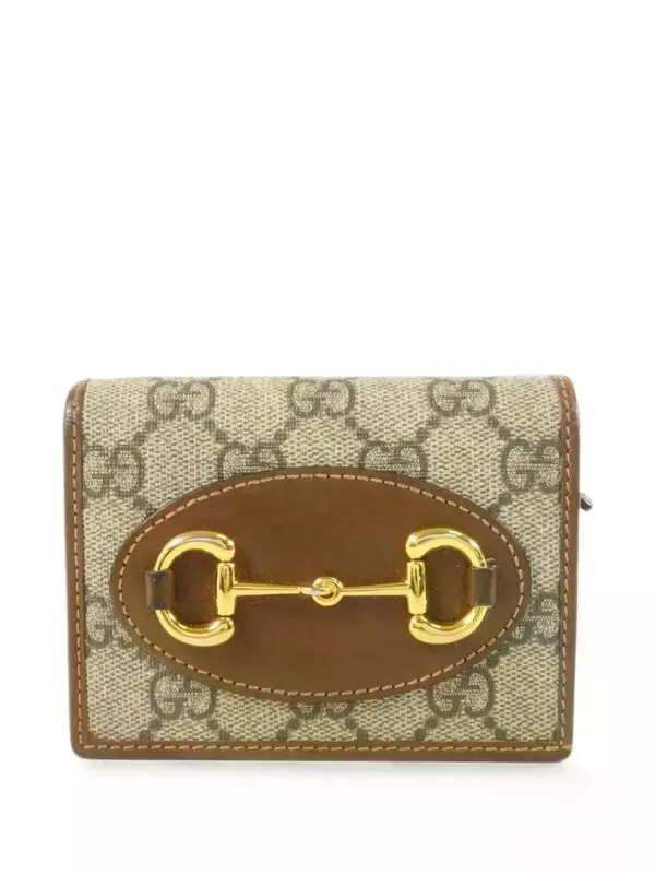 Gucci Horsebit 1955 Gg Canvas Wallet