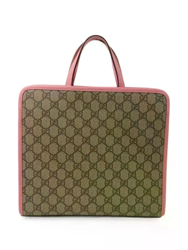 Gucci Strawberry-motif Gg Canvas Tote Bag