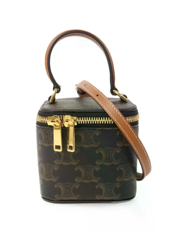 Celine Triomphe-pattern Cross Body Bag - Brown