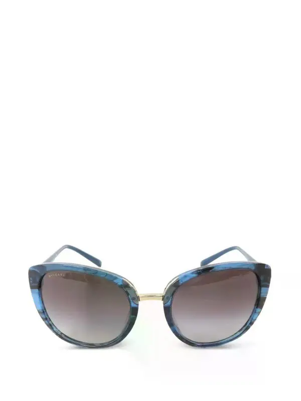 BVLGARI Cat Eye Gradient Lens Sunglasses - Blue