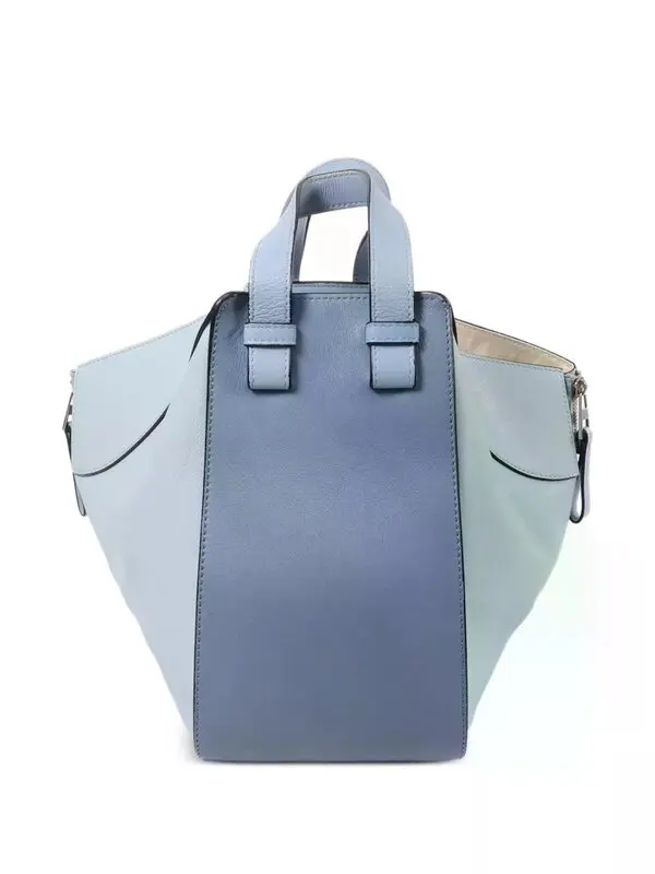 Loewe Medium Hammock Leather Tote Bag - Blue