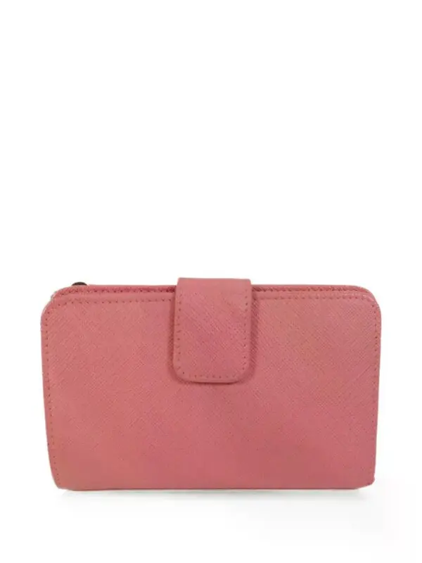 Prada Logo-detail Bi-fold Zipper Wallet