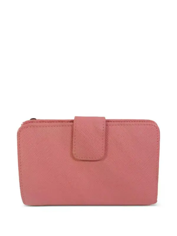 Prada Logo-detail Bi-fold Zipper Wallet