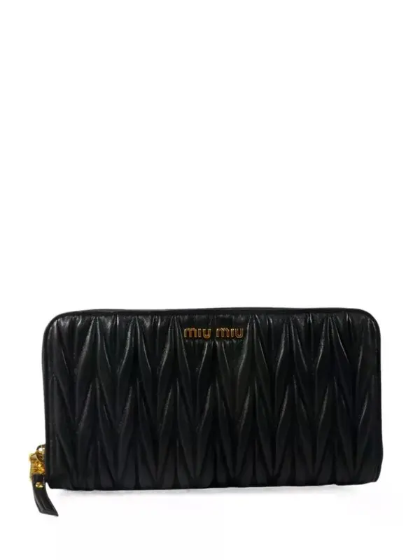 Miu Miu Matelassé Leather Wallet