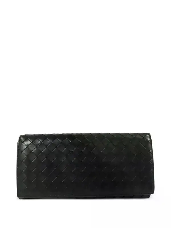 Bottega Veneta Intrecciato Long Wallet - Black