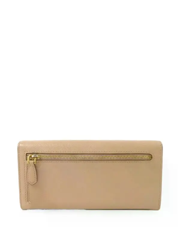 Prada Logo-plaque Leather Wallet