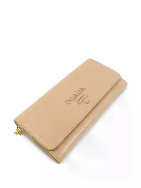 Prada Logo-plaque Leather Wallet