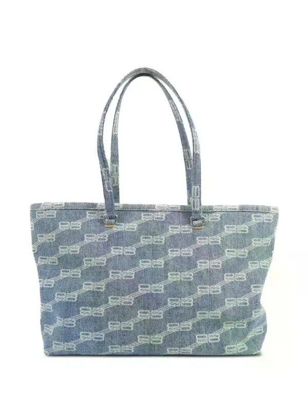 Balenciaga Bb Monogram Tote Bag - Blue
