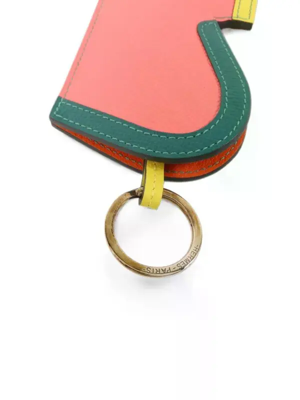 Hermès Camail Epsom Bag Charm - Pink