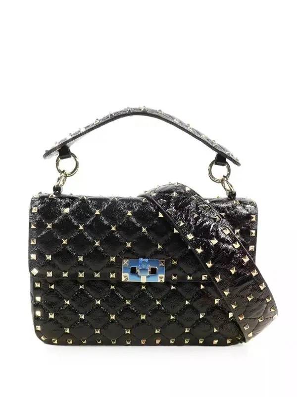 Valentino Garavani Rockstud Spike Shoulder Bag - Black