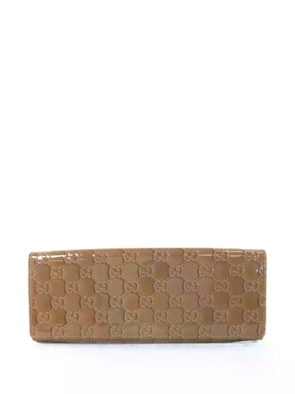 Gucci Gg Patent Calf Leather Clutch Bag