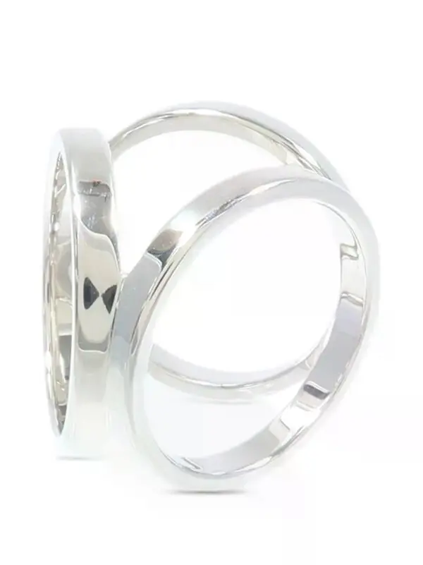 Hermès Tone Trio Scarf Ring - Silver