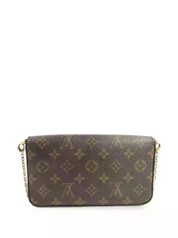 LOUIS VUITTON Monogram Felicie Pochette Shoulder Bag - Brown