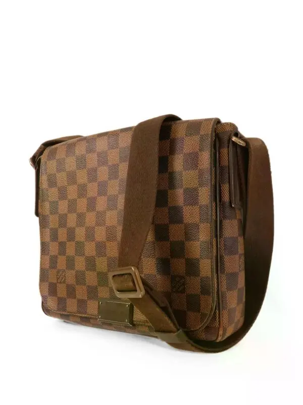 LOUIS VUITTON Pm District Damier Ebene Messenger Bag - Brown