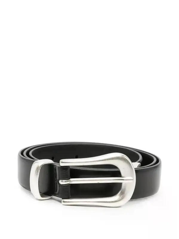 SECOND / LAYER Buckle-fastening Leather Belt