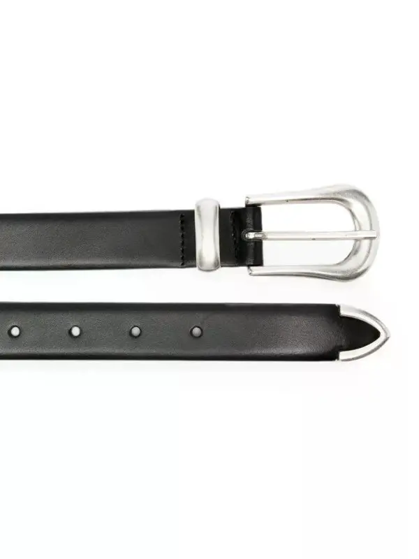 SECOND / LAYER Buckle-fastening Leather Belt