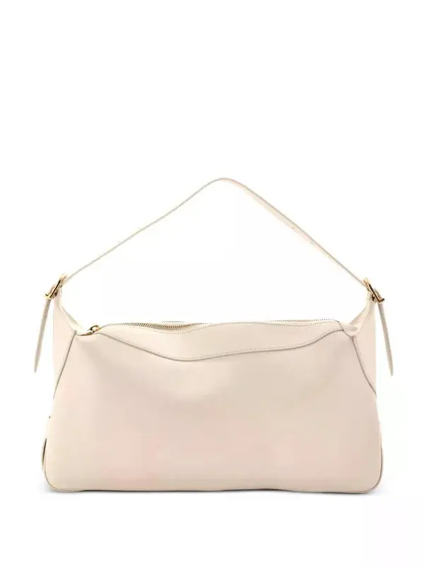 Celine Romy Shoulder Bag Leather Medium Hobo Bag - White
