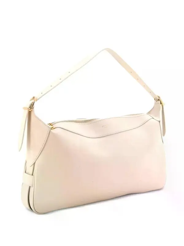 Celine Romy Shoulder Bag Leather Medium Hobo Bag - White