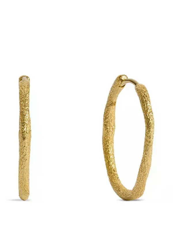 Monica Vinader Antica Textured Medium Hoop Earrings